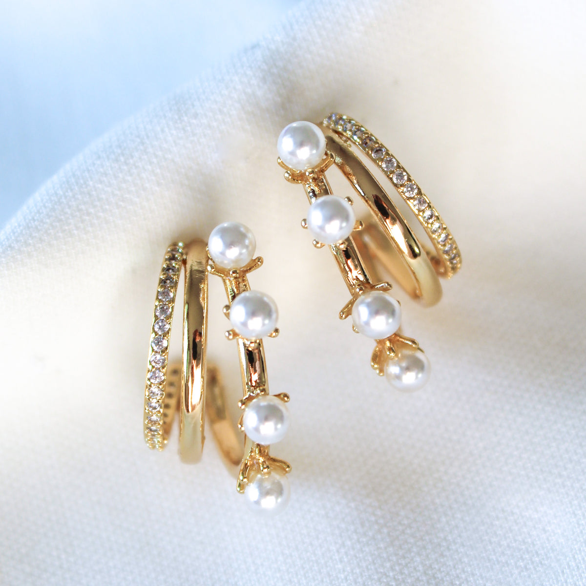 Kinsey Designs Hattie Pearl 16k Gold Plated Brass Cubic Zirconia – Deja ...