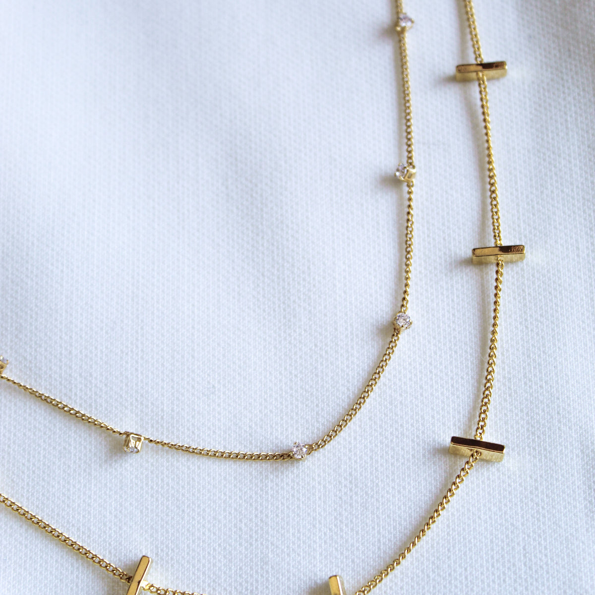 Kinsey Designs Lola Double Layer 16k Gold Plated Brass Necklace – Deja ...